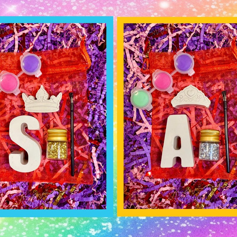 Painted Initials - Etsy