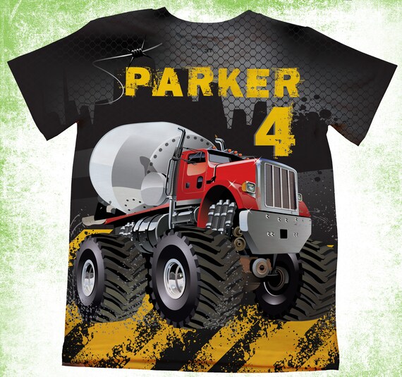 Personalized Construction T-shirts/kids Birthday - Etsy