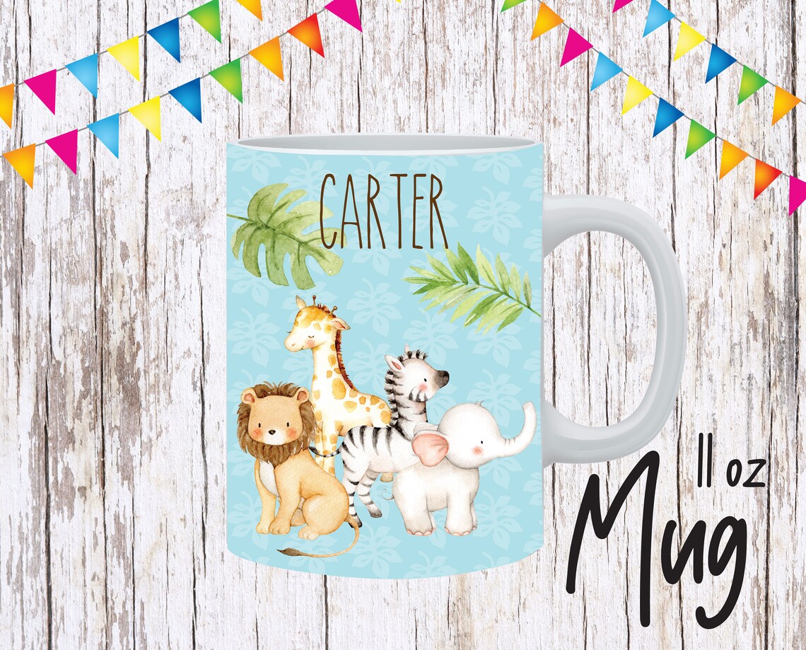 Personalized Safari Plates/Plate for Kids/Safari Animal | Etsy