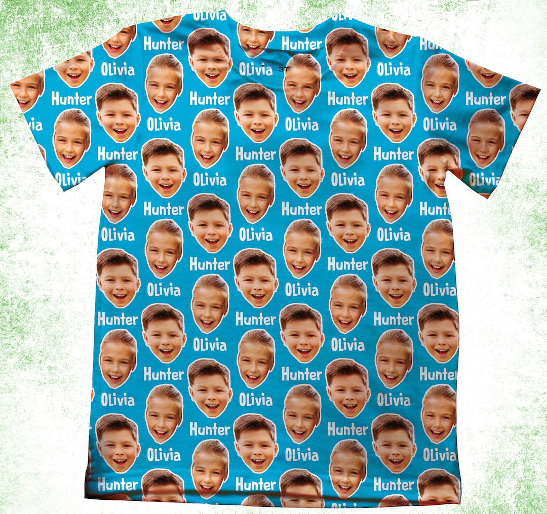 Face T-shirts, Human Face T-shirt, Faces on Shirt, Personalized Kids ...