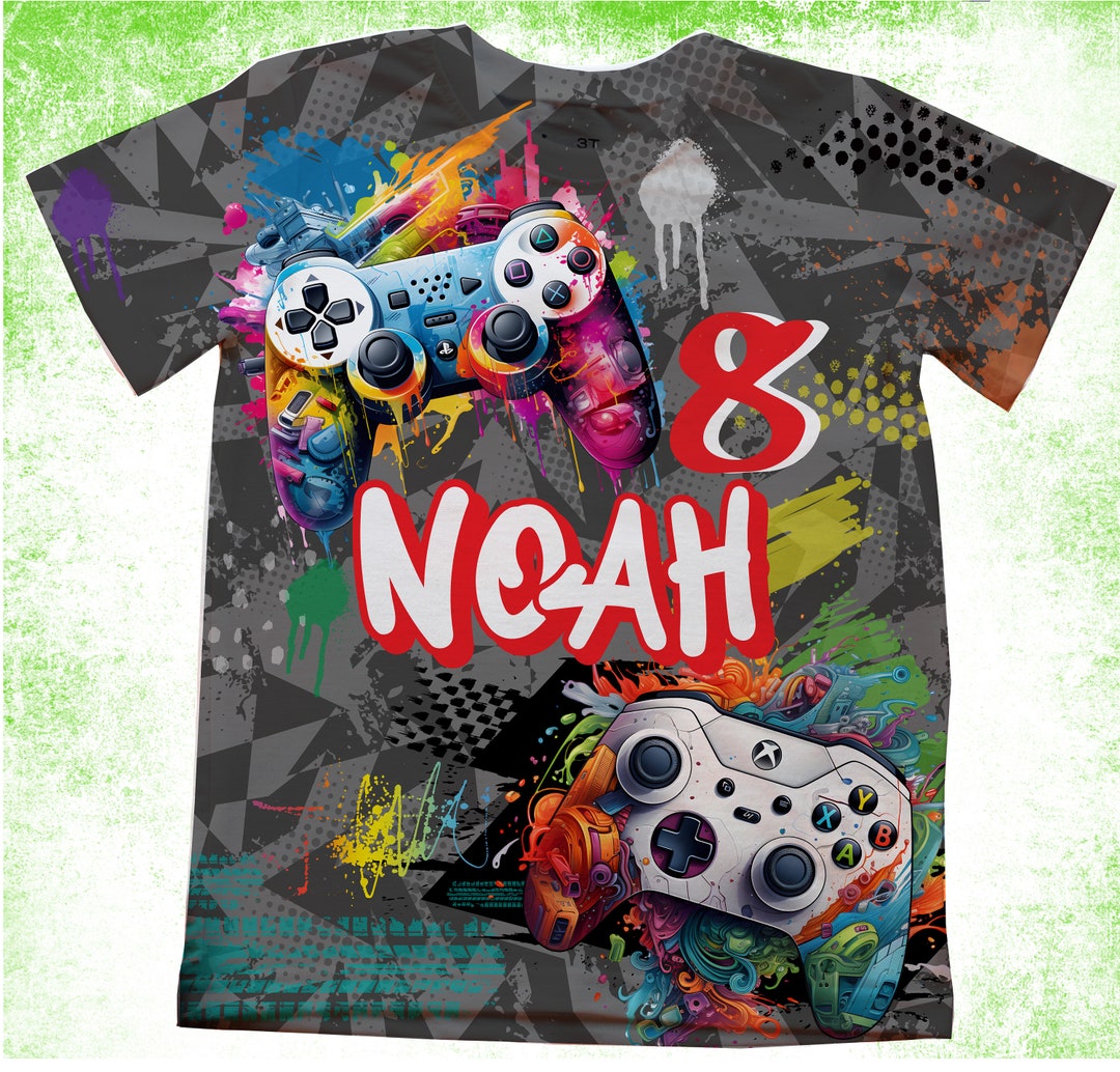 Gamer Birthday Shirt/family Video Game Birthday Shirts/boys Gamer ...
