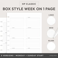 HP Classic 24 Hour Daily Printable Planner Insert Hourly Time Blocking ...