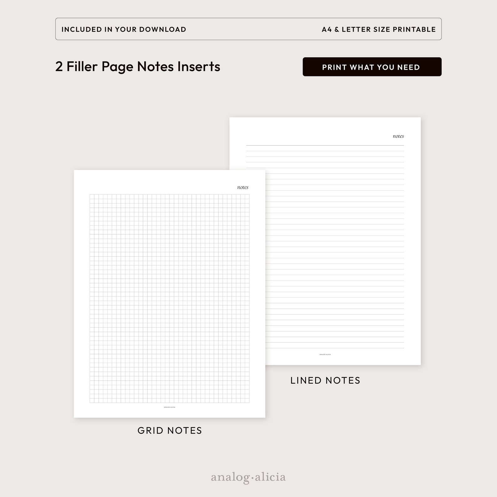 Undated Academic Planner Printable Bundle – Set of 15 | College Student ...