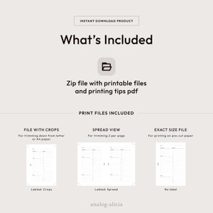 Personal Fillable Floral Section Covers and Editable Table of Contents ...