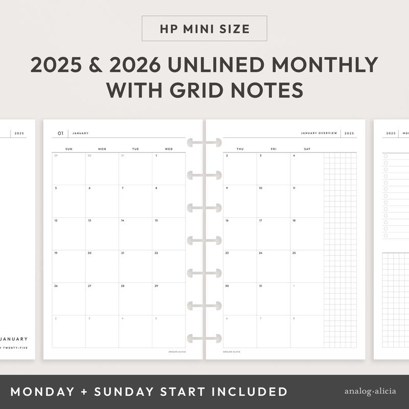 Happy planner 2025 2026 refill - Etsy België