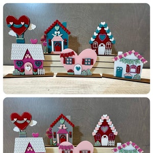 Valentine's Day Village, Custom Houses, Seasonal Decor, Bundle or ...