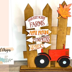 Fall Interchangeable Fence, Tractor Decor, Farm Decor - Etsy