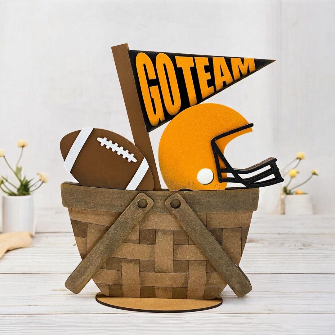 Football Interchangeable Basket, Fall Decor, Seasonal, All Baskets ...