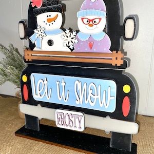 Let It Snow Interchangeable Truck, 12 Inch Large Interchangeable ...