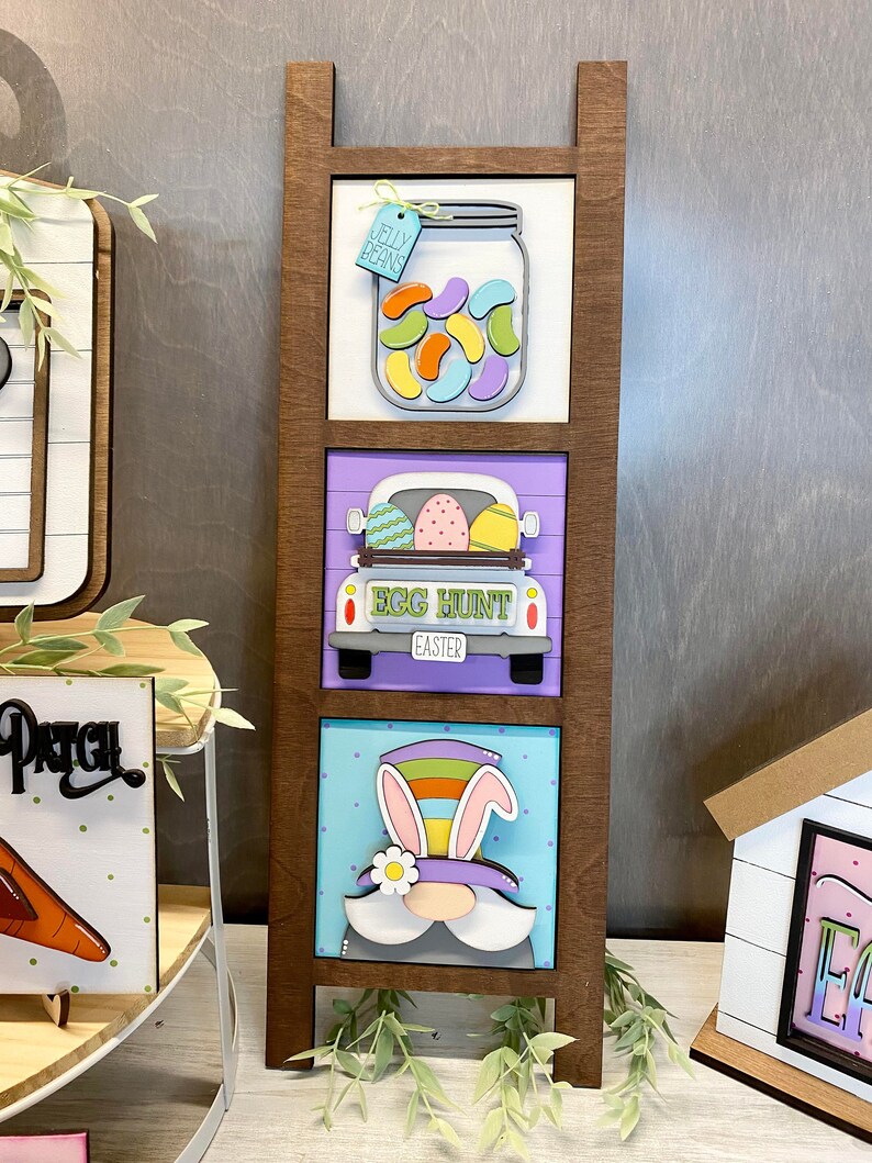Full Size Easter Ladder Inserts Seasonal Decor - Etsy