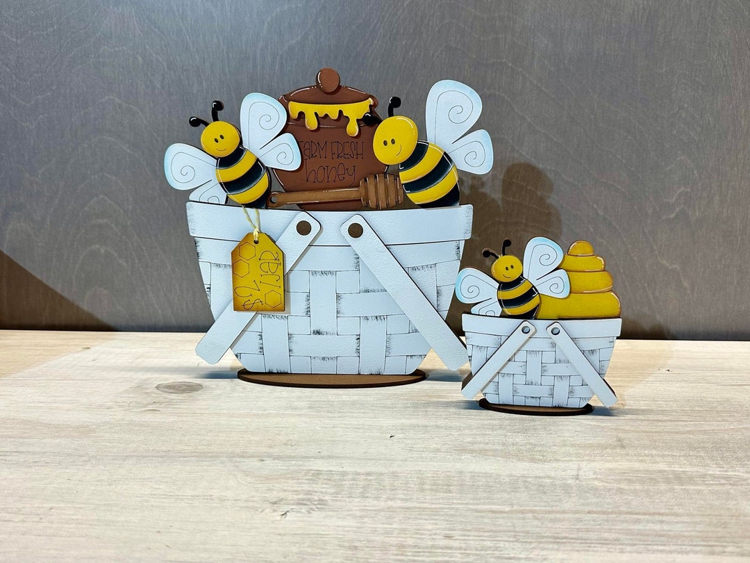 Honeybee FULL AND MINI Interchangeable Basket, Winter Decor, Seasonal ...