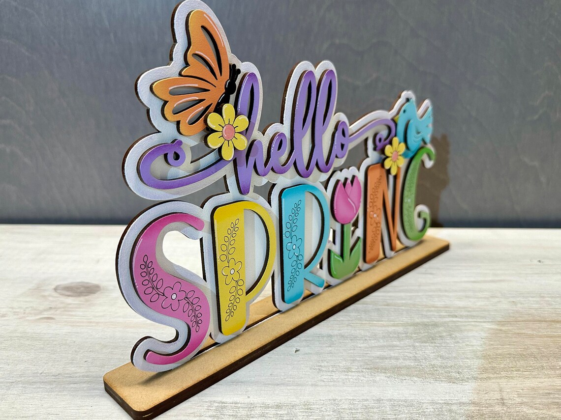 Spring Shelf Sitters, Spring Decor - Etsy