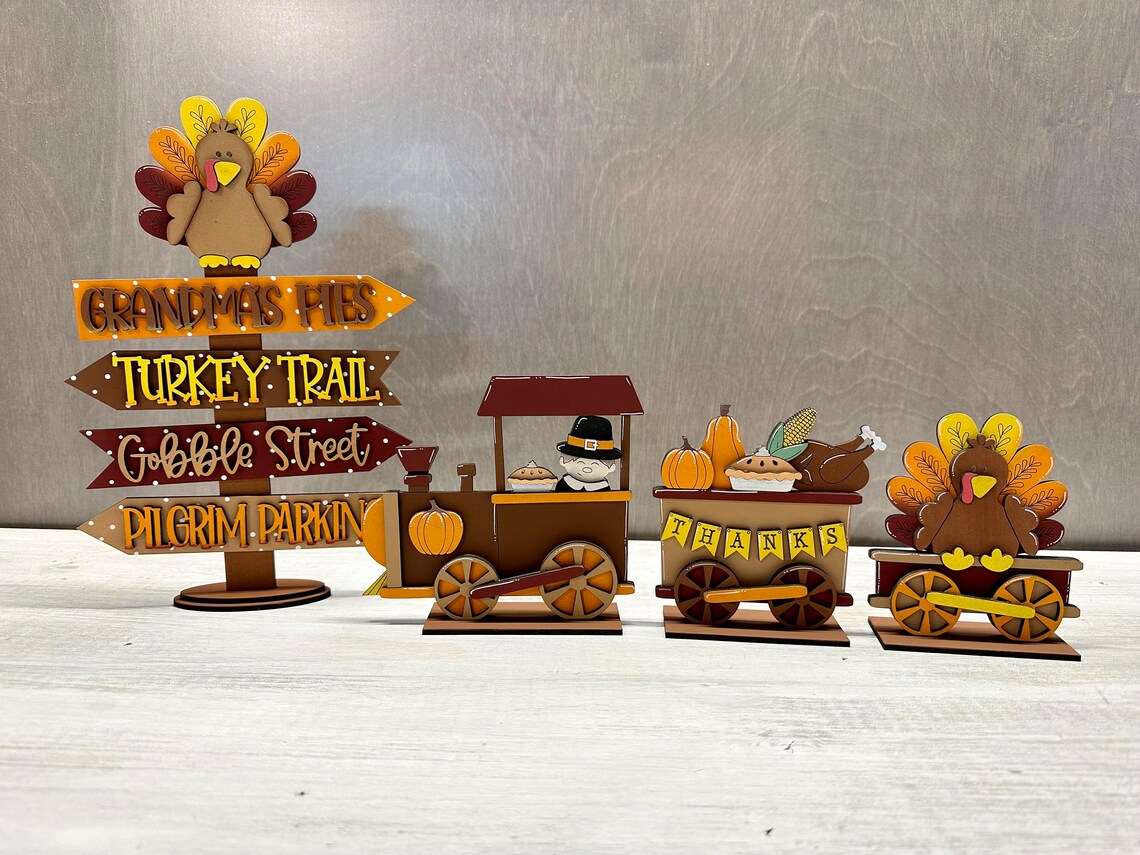 Thanksgiving Street Sign, Fall Decor, Seasonal Decor, Trains Sold ...
