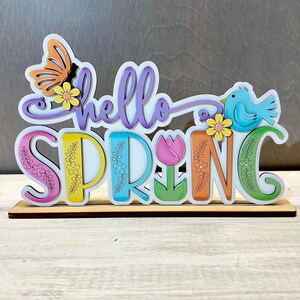 Spring Shelf Sitters, Spring Decor - Etsy