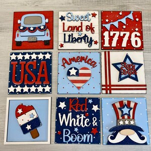 Full Size Fourth of July Leaning Ladder, Interchangeable Sign ...
