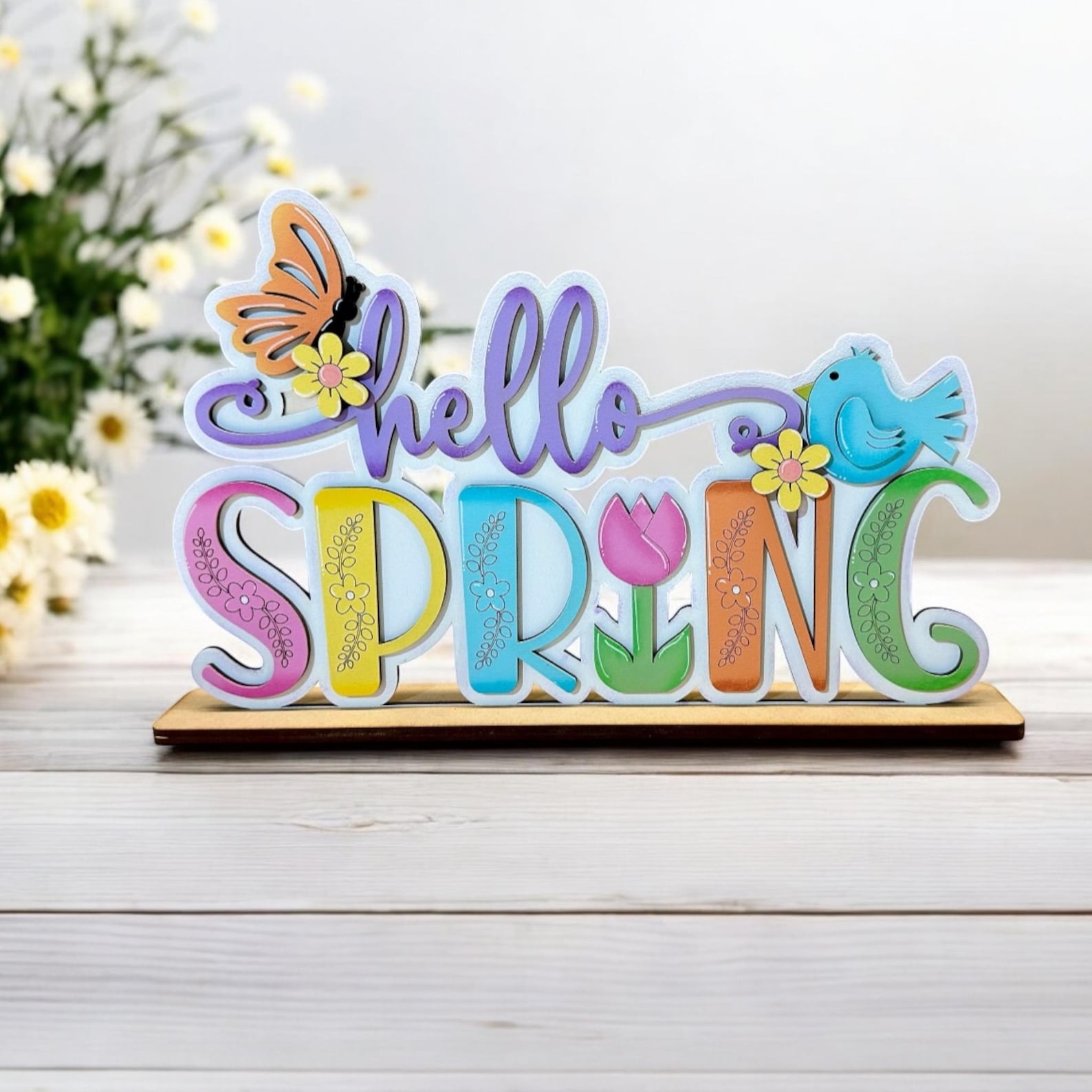 Spring Shelf Sitters, Spring Decor - Etsy