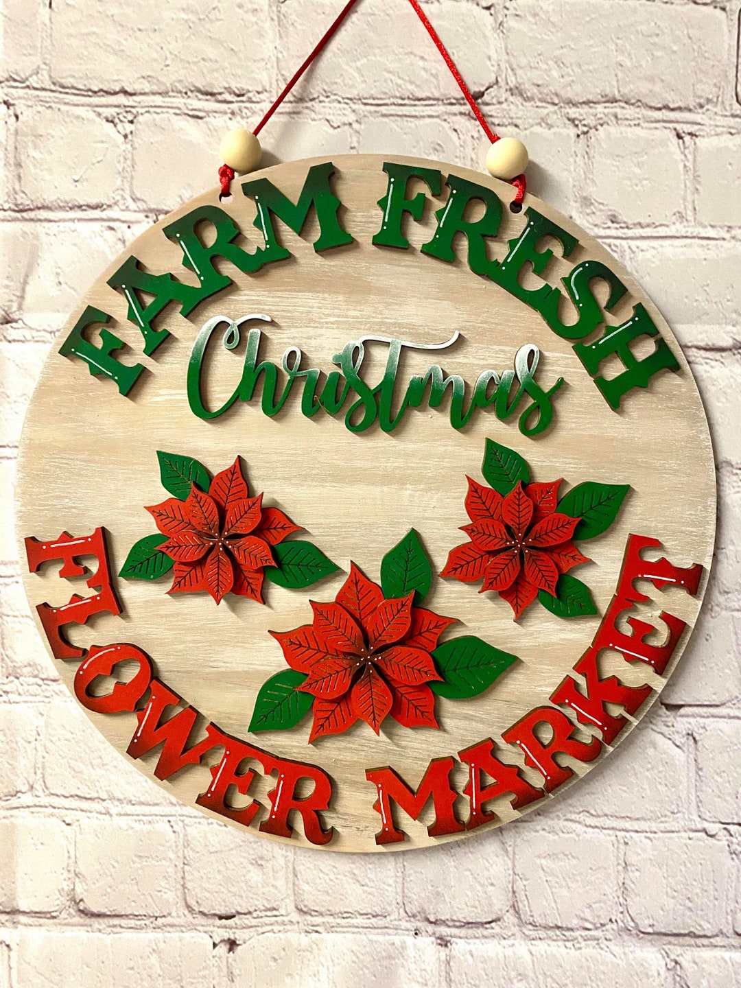 Christmas Sign, 3d Decor, Rustic Christmas Sign - Etsy