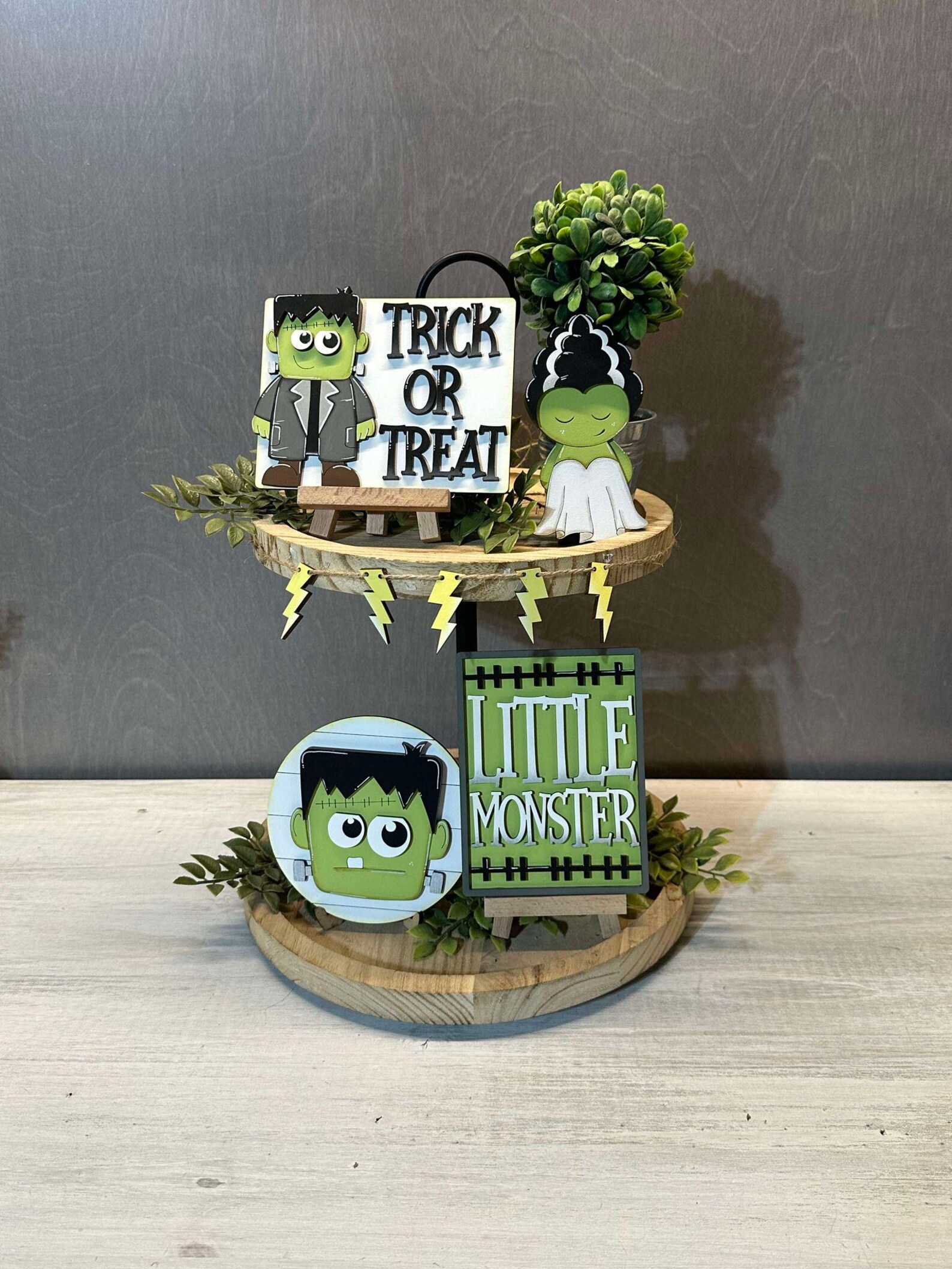 Frankenstein Halloween Tray, Seasonal Decor, Bundle or Individual ...
