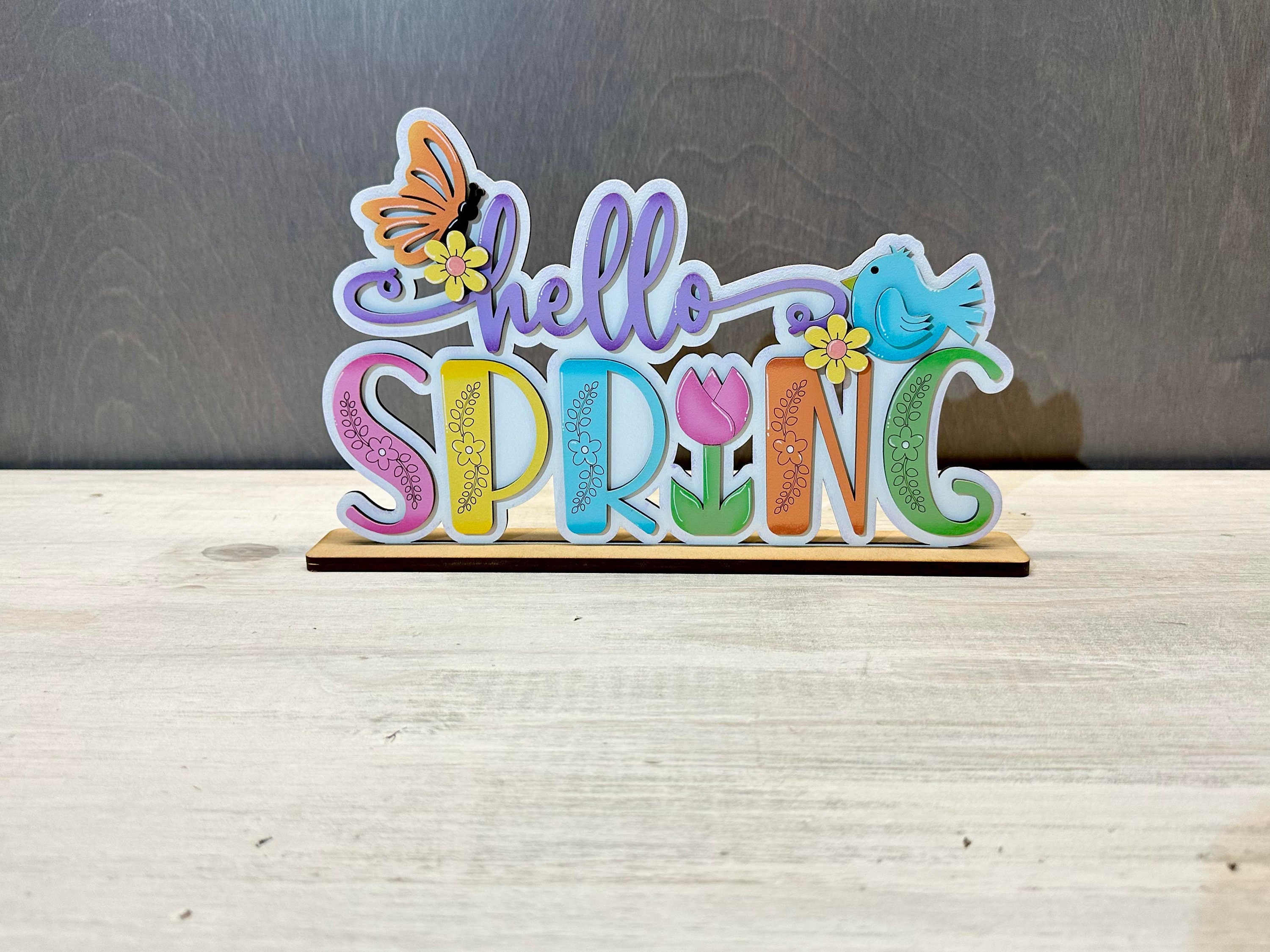 Spring Shelf Sitters, Spring Decor - Etsy