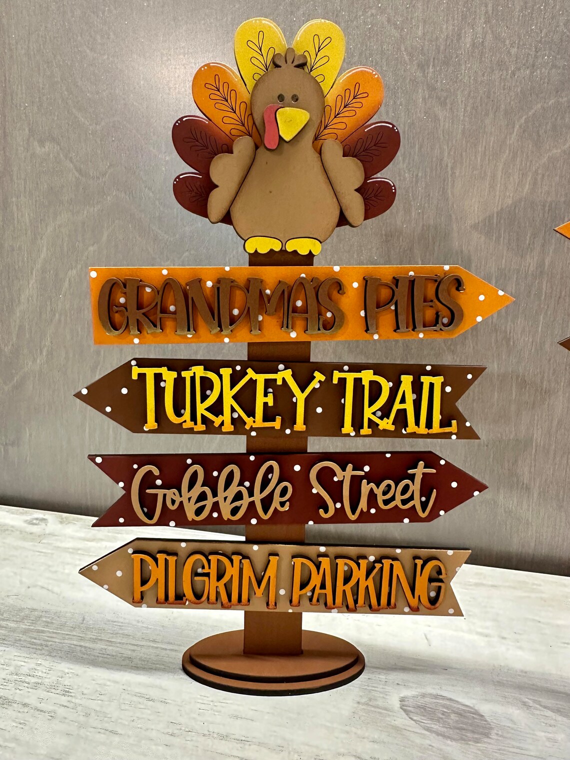 Thanksgiving Street Sign, Fall Decor, Seasonal Decor, Trains Sold ...
