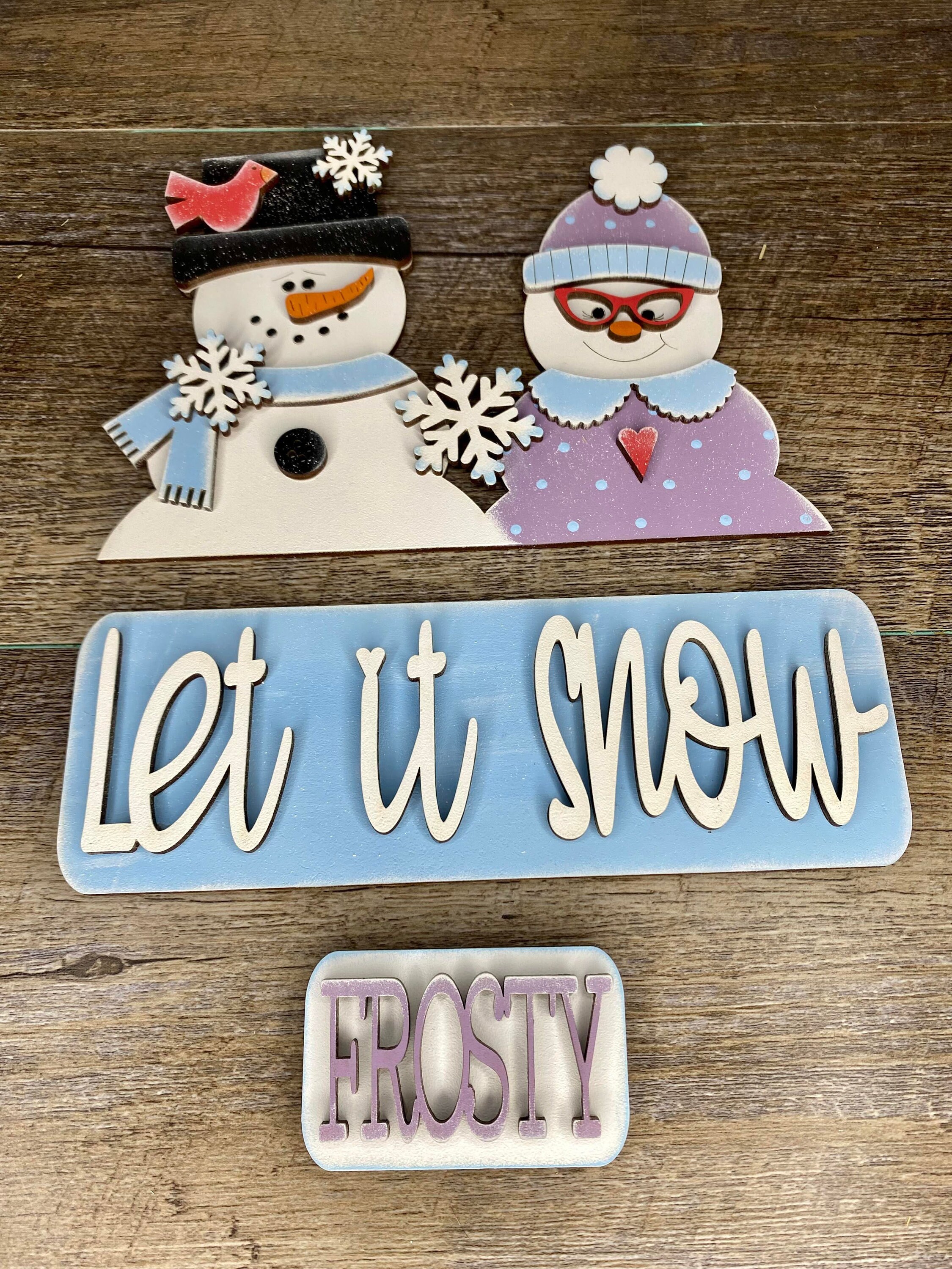 Let It Snow Interchangeable Truck, 12 Inch Large Interchangeable ...