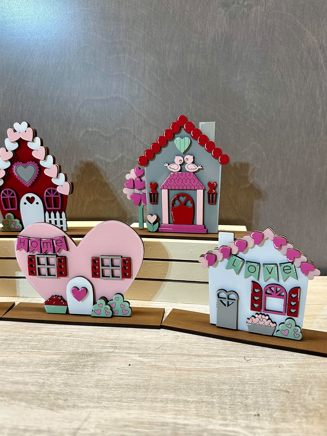 Valentine's Day Village, Custom Houses, Seasonal Decor, Bundle or ...
