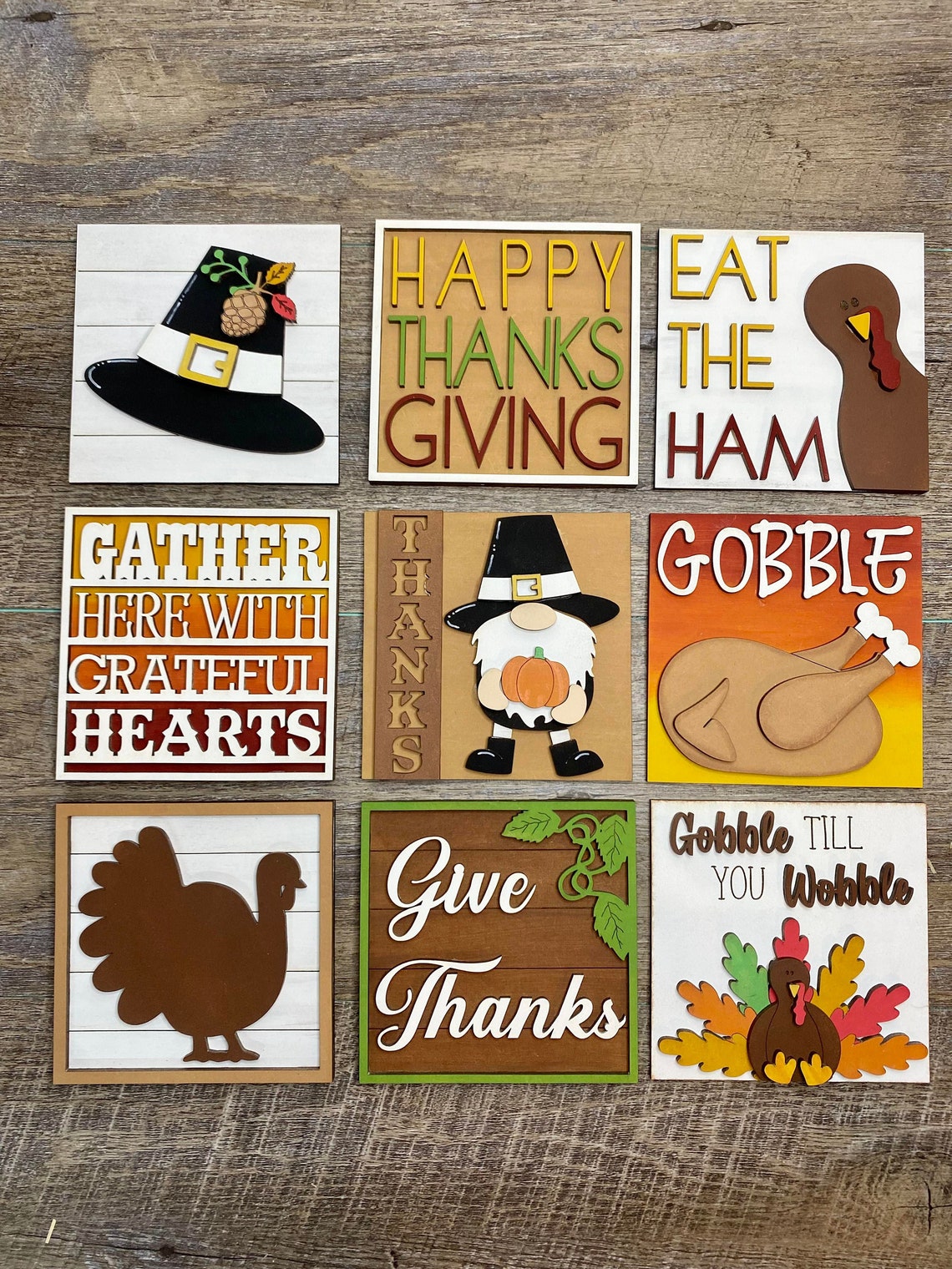 Full Size Thanksgiving Ladder Inserts Seasonal Decor - Etsy