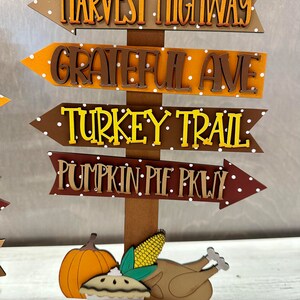 Thanksgiving Street Sign, Fall Decor, Seasonal Decor, Trains Sold ...