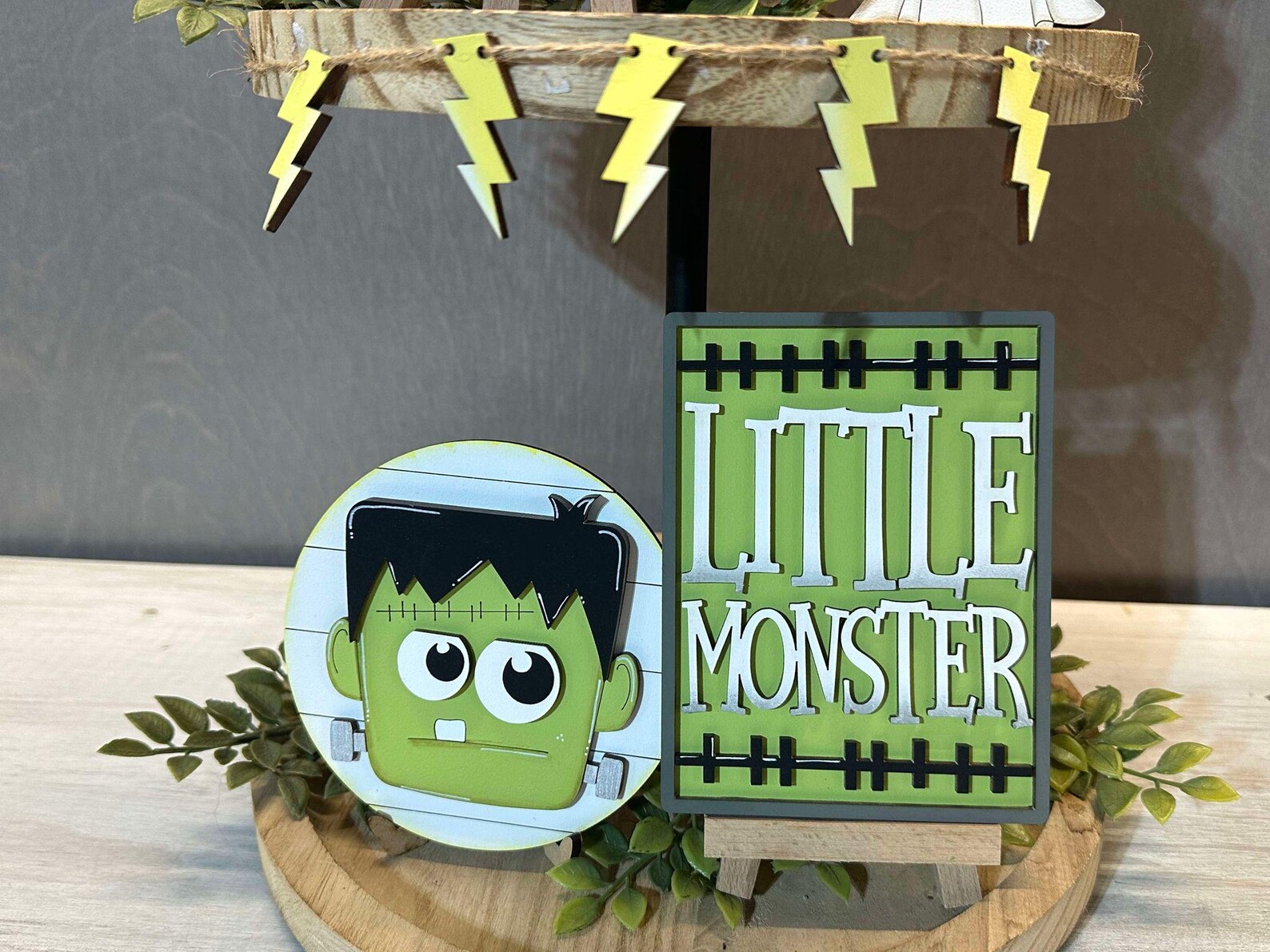 Frankenstein Halloween Tray, Seasonal Decor, Bundle or Individual ...