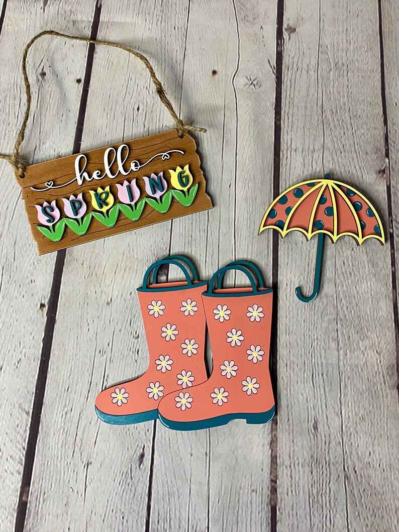 Spring Interchangeable Fence Farmhouse Decor Seasonal Decor | Etsy