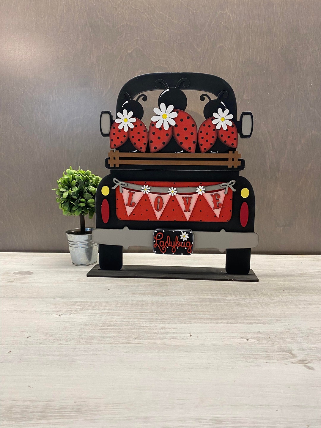 Ladybug Interchangeable Truck, 12 Inch Large Interchangeable, Seasonal ...