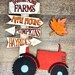 Fall Interchangeable Fence, Tractor Decor, Farm Decor - Etsy