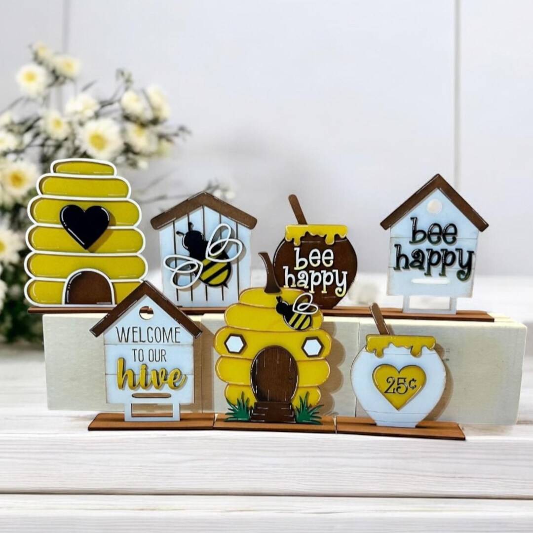 Honey Bee Village, Custom Houses, Seasonal Decor, Bundle or Individual ...