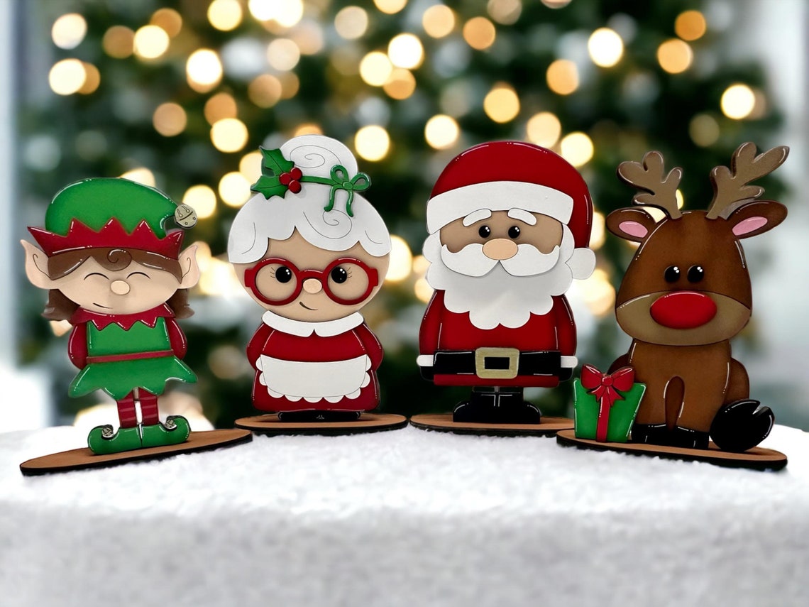 Santa Squad Shelf Sitters, Winter Decor, Bundles Available, Christmas ...