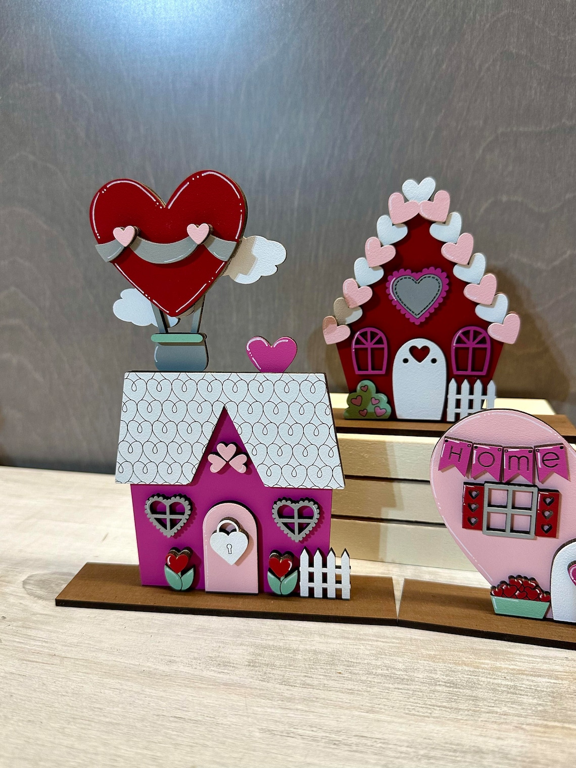 Valentine's Day Village, Custom Houses, Seasonal Decor, Bundle or ...