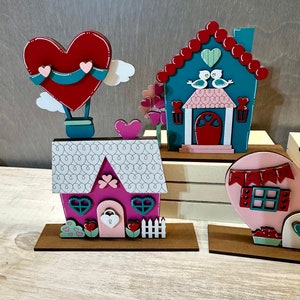 Valentine's Day Village, Custom Houses, Seasonal Decor, Bundle or ...