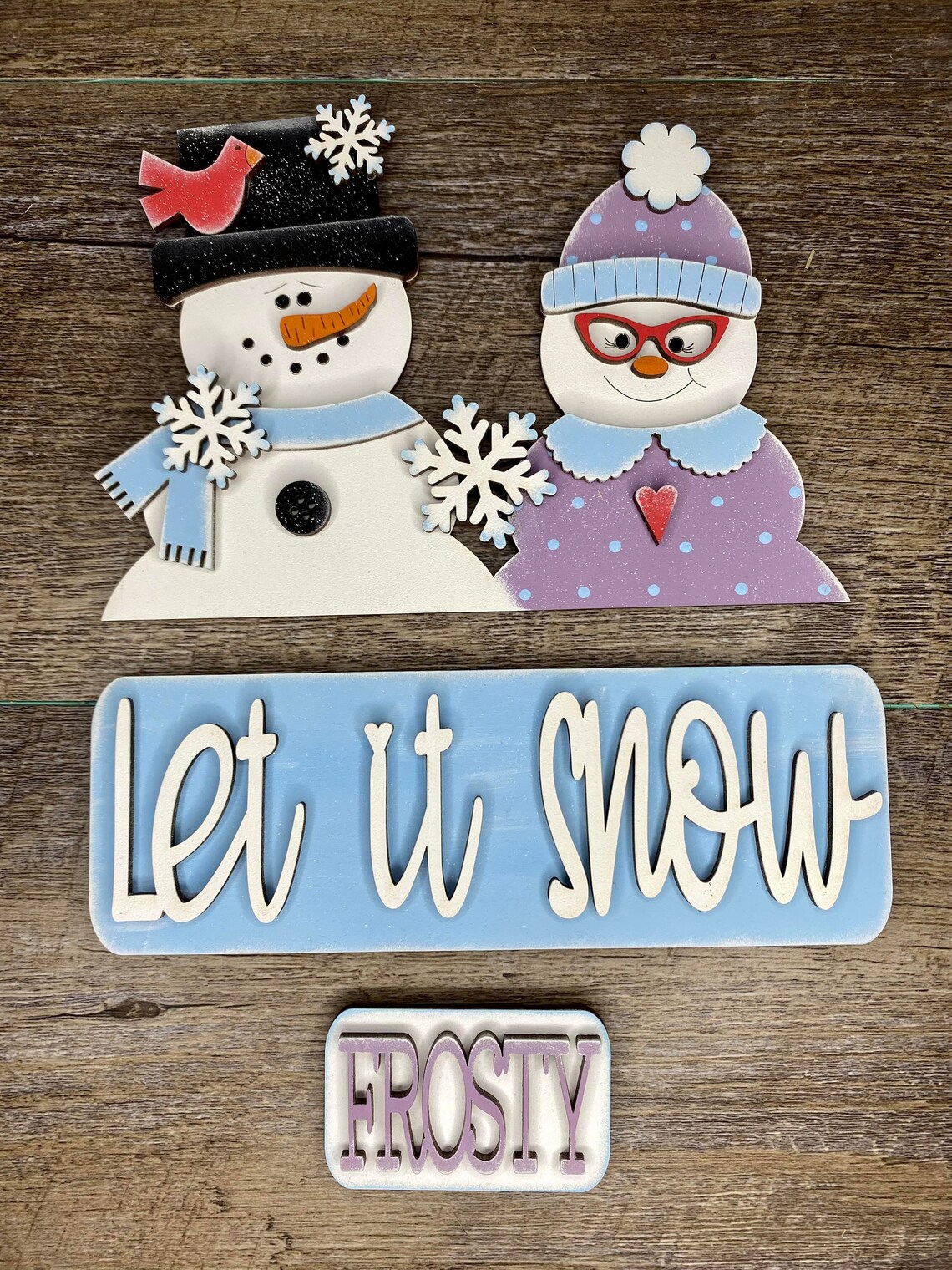 Let It Snow Interchangeable Truck, 12 Inch Large Interchangeable ...