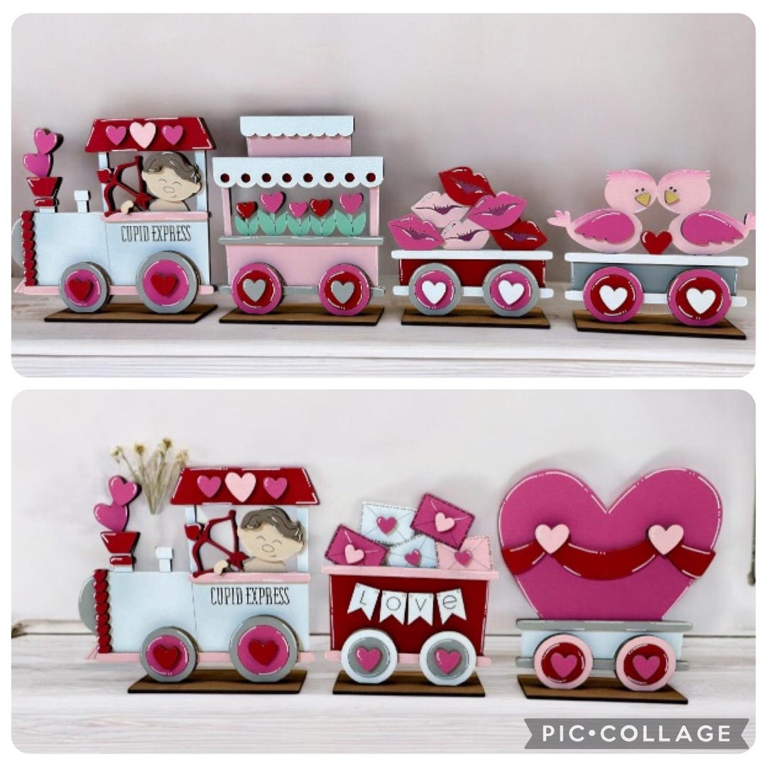 Valentine's Train, Lovebirds, Seasonal Decor, Bundle or Individual ...