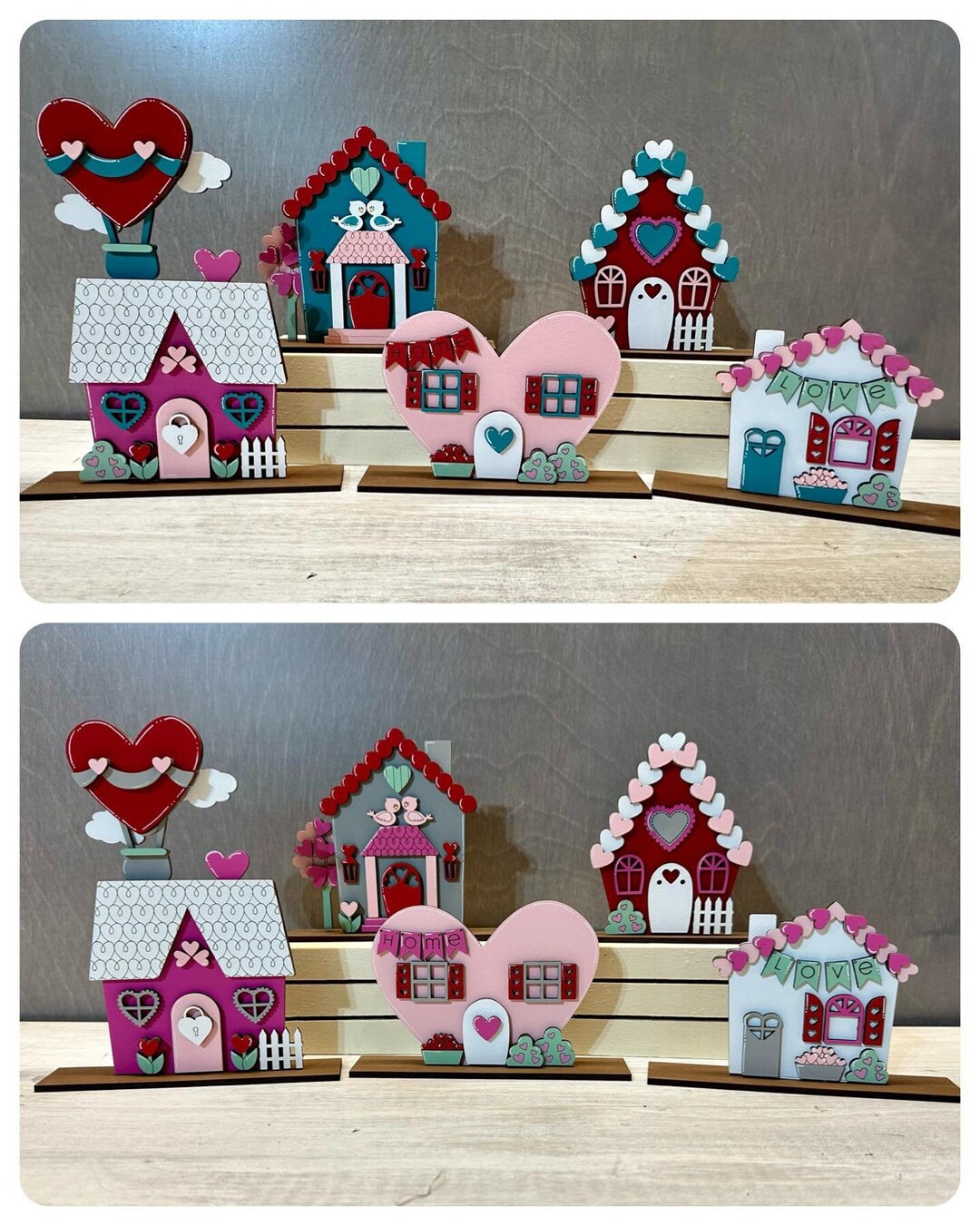 Valentine's Day Village, Custom Houses, Seasonal Decor, Bundle or ...