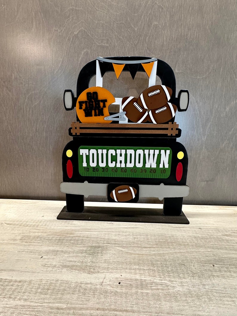 Football Interchangeable Truck, 12 Inch Large Interchangeable, Seasonal ...