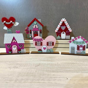 Valentine's Day Village, Custom Houses, Seasonal Decor, Bundle or ...