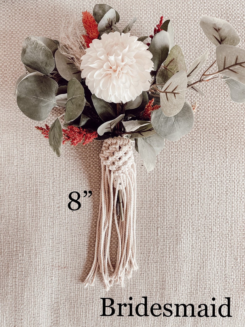 Macrame Bouquet Wrap Wedding Bouquet Macrame Wrap Bridal - Etsy