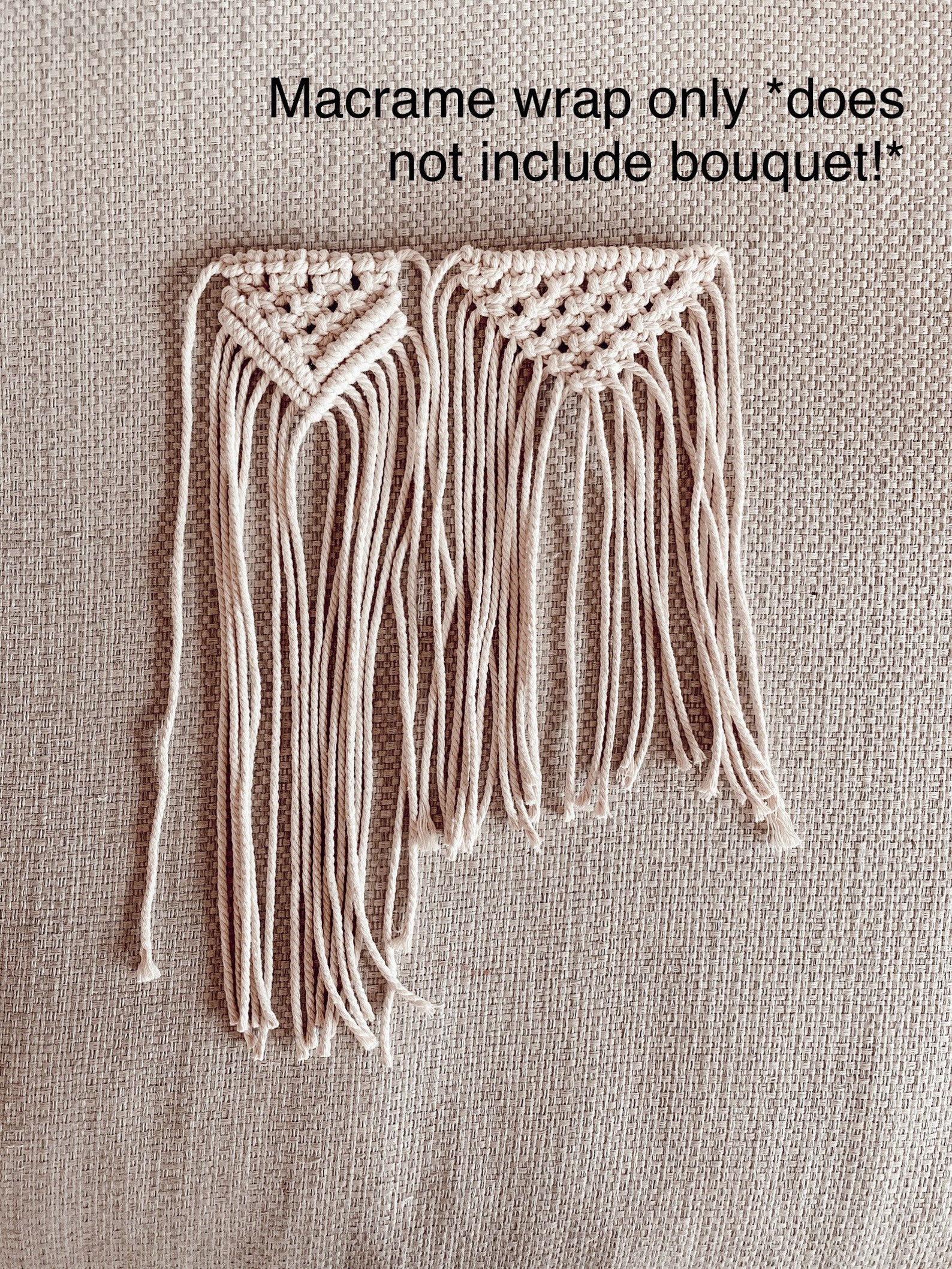 Macrame Bouquet Wrap Wedding Bouquet Macrame Wrap Bridal - Etsy