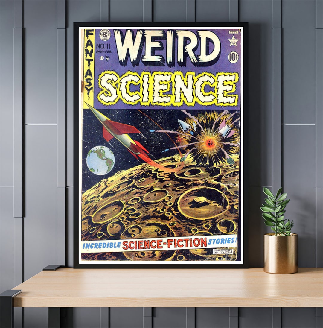 Weird Science Comic Book Poster Print, Vintage Comic Art Print, Science ...