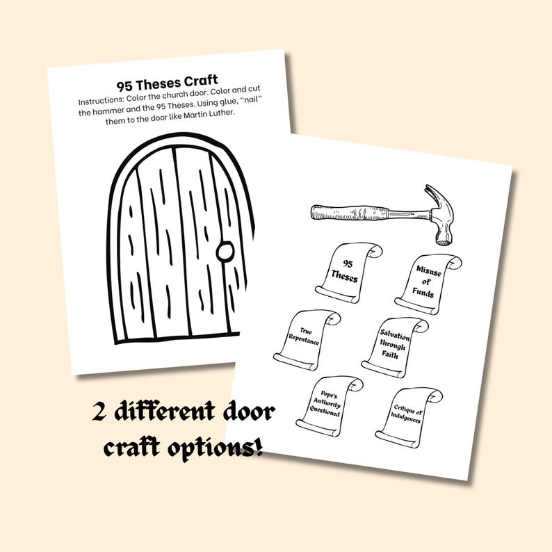 Reformation Day Learning Pack, Martin Luther Activities for Kids ...
