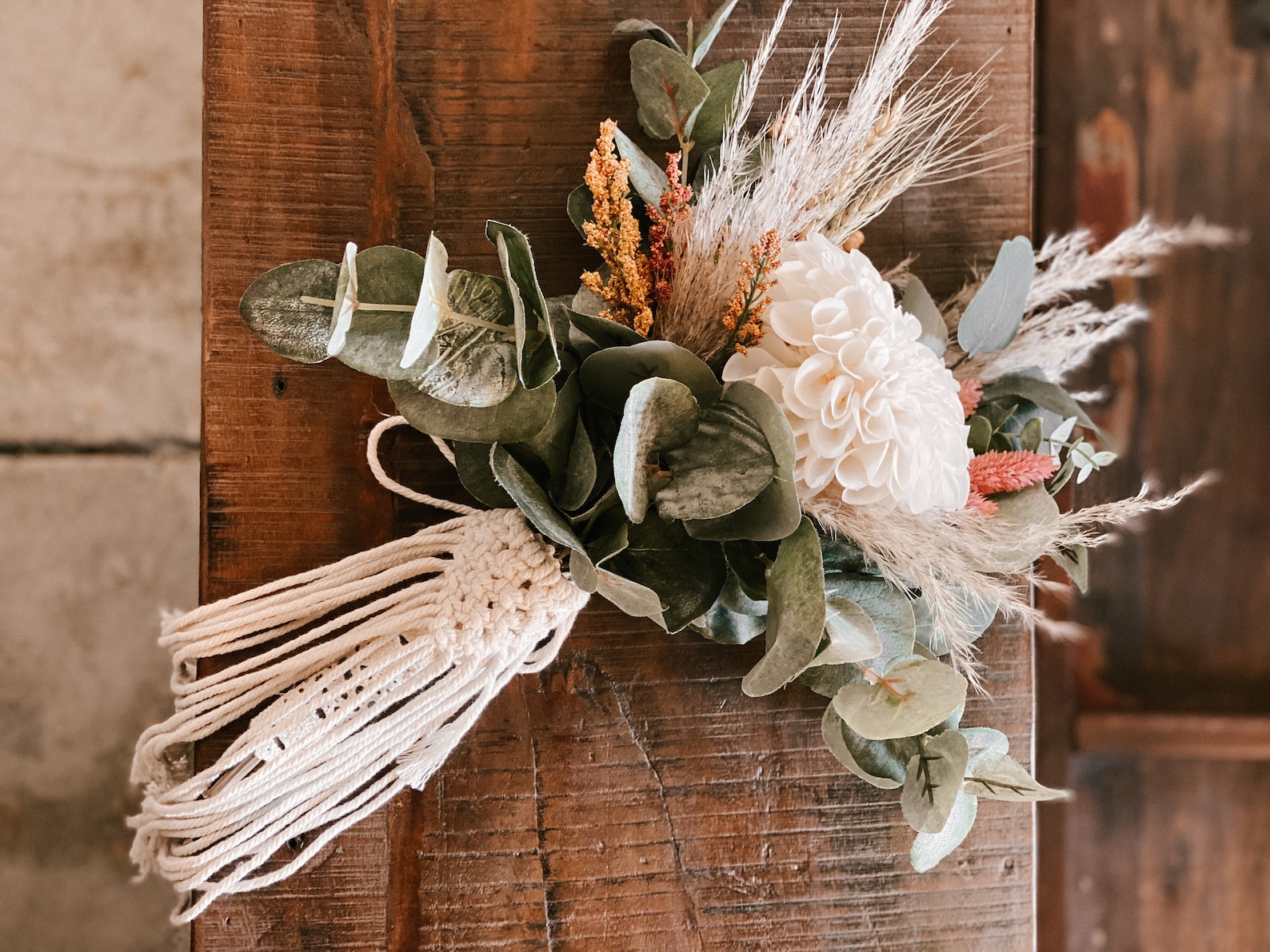 Macrame Bouquet Wrap Wedding Bouquet Macrame Wrap Bridal - Etsy