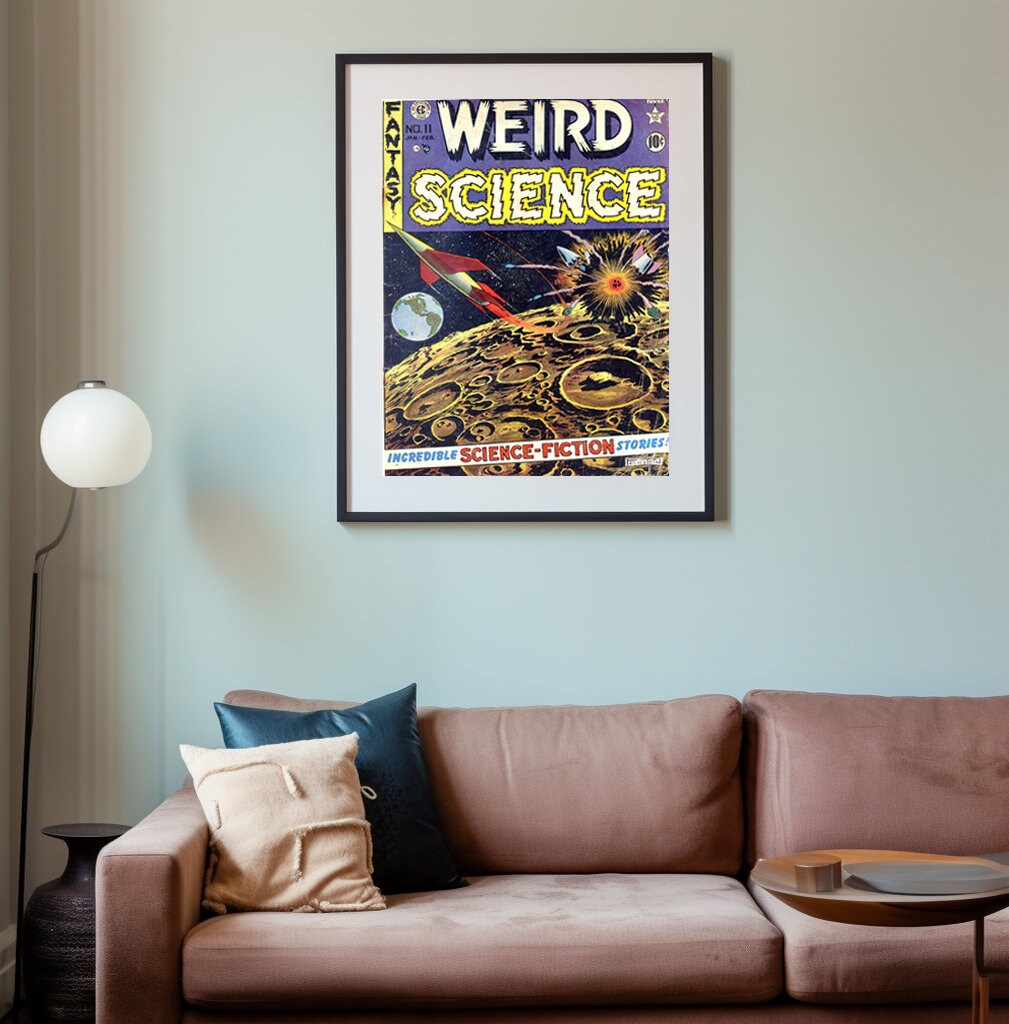 Weird Science Comic Book Poster Print, Vintage Comic Art Print, Science ...