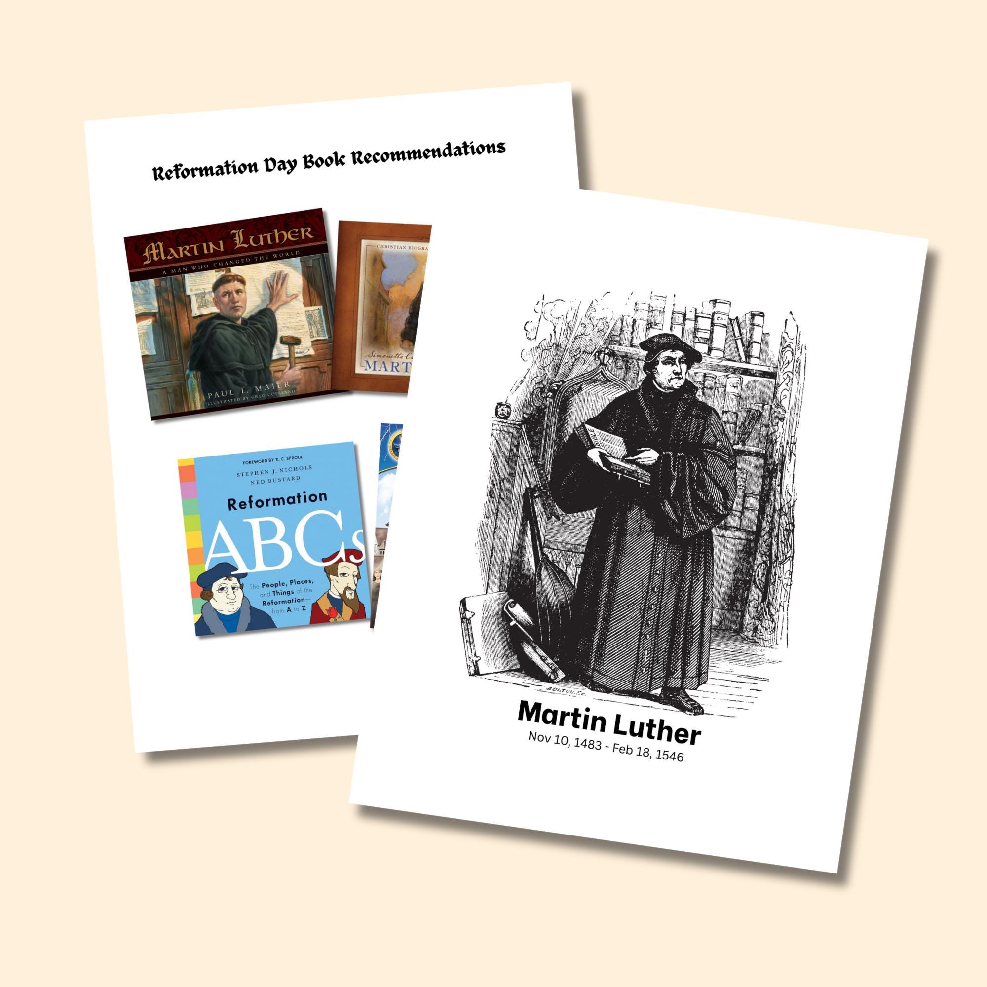 Reformation Day Learning Pack, Martin Luther Activities for Kids ...