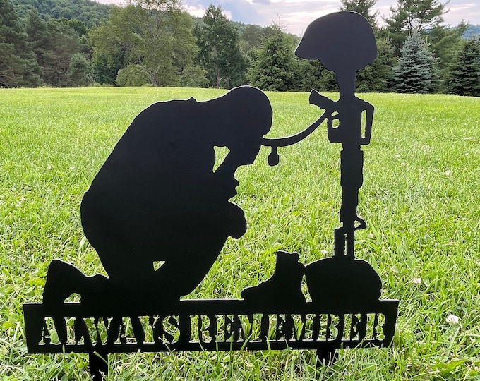 Fallen Soldier Memorial Sign White Background Digital Download Memorial ...