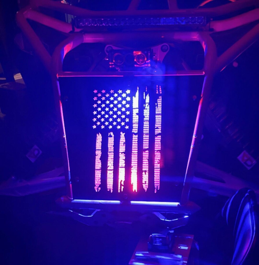 UTV Flag Grill, Metal UTV Accessory, Side by Side Grill, Custom UTV ...